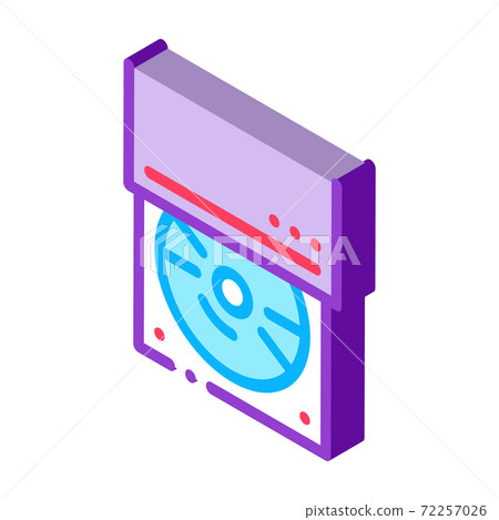 optical disc drive isometric icon vector... - Stock Illustration ...