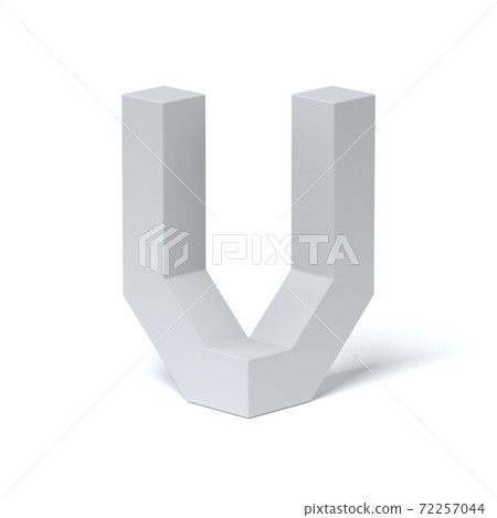 Isometric font 3d rendering letter V - Stock Illustration [72257044 ...
