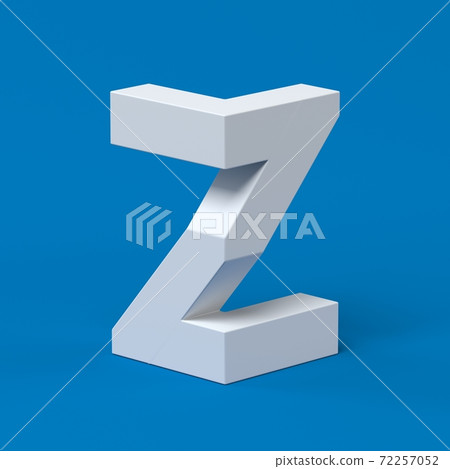Isometric font 3d rendering letter Z - Stock Illustration [72257052 ...