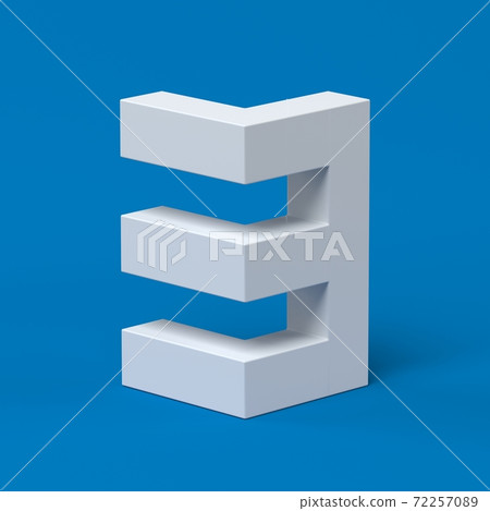 Isometric font 3d rendering number 3 - Stock Illustration [72257089] - PIXTA