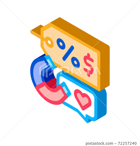 product price discount isometric icon vector... - Stock Illustration ...
