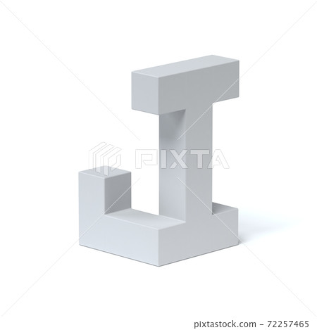 Isometric font 3d rendering letter J - Stock Illustration [72257465 ...