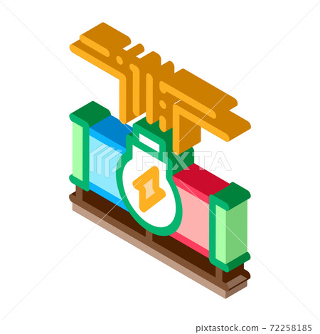 geothermal energy pipe isometric icon vector... - Stock Illustration ...