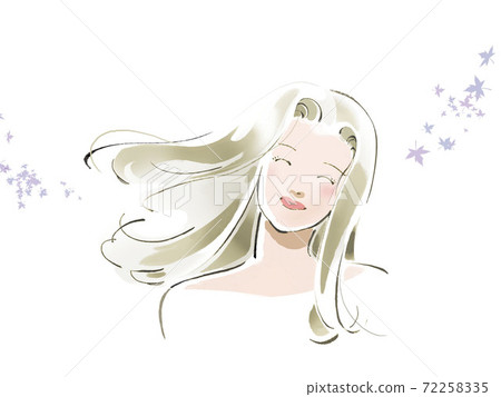 Airy hair - Stock Illustration [72258335] - PIXTA