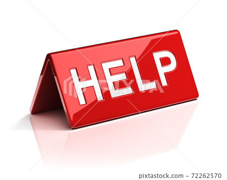 help desk sign 3d rendering - Stock Illustration [72262570] - PIXTA