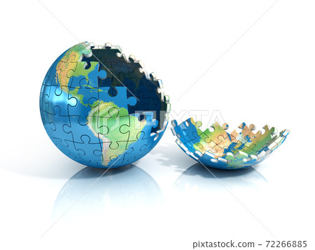 Half World Clipart Colored