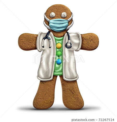 Gingerbread Man Doctor - Stock Illustration [72267514] - PIXTA