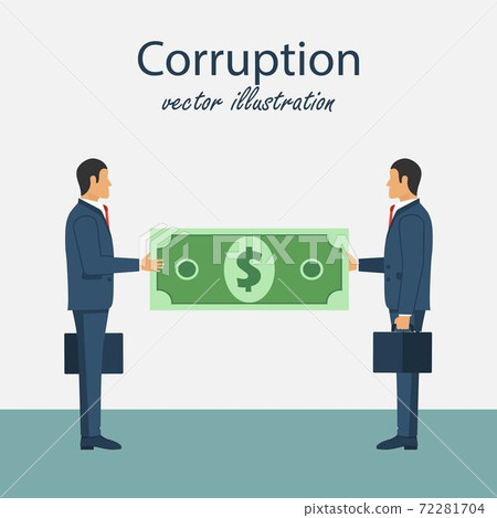 Bribery concept vector illustration. Corrupting... - Stock Illustration ...