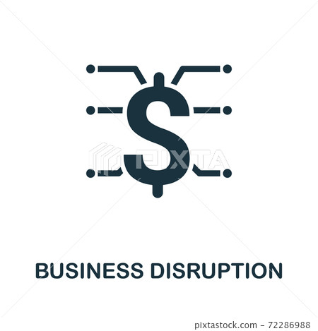 Business Disruption icon. Simple element from... - Stock Illustration ...