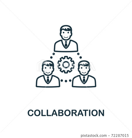 Collaboration line icon. Thin style element... - Stock Illustration ...