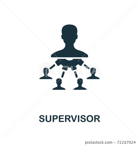 Supervisor icon. Simple element from business... - Stock Illustration ...