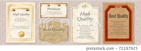label, labels, frame - Stock Illustration [72287925] - PIXTA