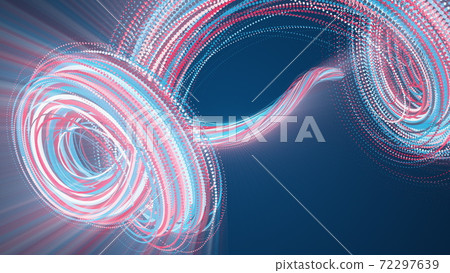 Spiral abstract element from particles,... - Stock Illustration ...
