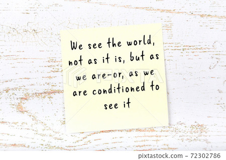 Wise quote on sticky note on wooden wall - Stock Illustration [72302786 ...