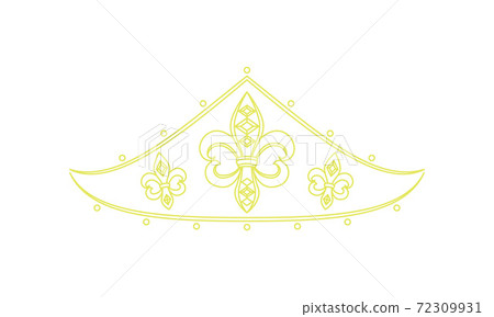 Tiara line art illustration_31 - Stock Illustration [72309931] - PIXTA
