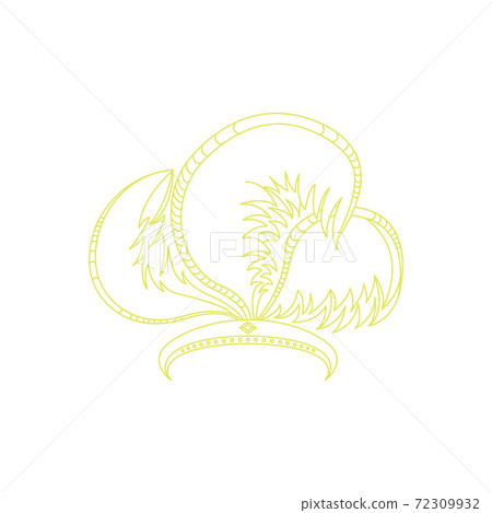 Tiara line art illustration_30 - Stock Illustration [72309932] - PIXTA