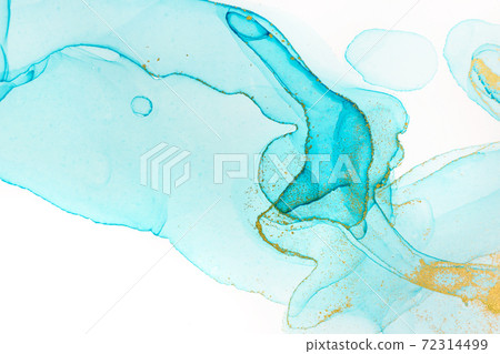 Alcohol ink blue transparent background on... - Stock Illustration ...