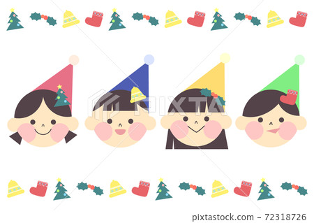 Children's Christmas icon set - Stock Illustration [72318726] - PIXTA