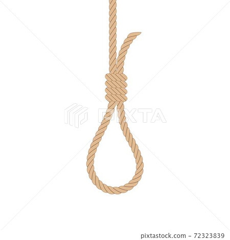 Rope with loop vector illustration isolated on... - Stock Illustration ...