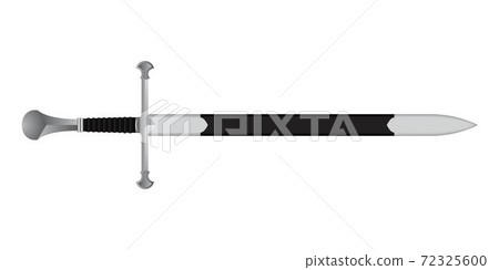 Medieval sword vector illustration isolated on... - Stock Illustration ...