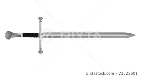Medieval sword vector illustration isolated on... - Stock Illustration ...
