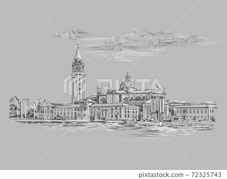 Venice hand drawing vector illustration... - Stock Illustration ...