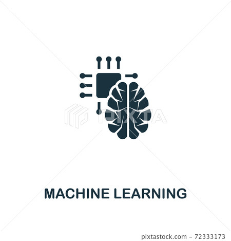Machine Learning icon. Premium style design... - Stock Illustration ...