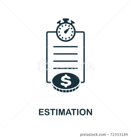 Estimation vector icon symbol. Creative sign...-插圖素材 [72333184] - PIXTA圖庫