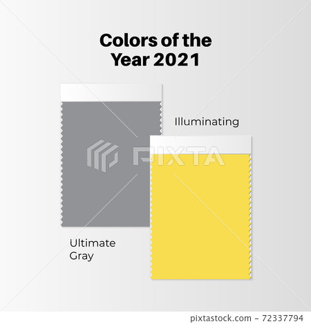 Color of the Year 2021 fabric swatches or... - Stock Illustration ...