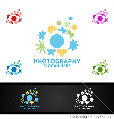 Flower Camera Photography Logo - Stock Illustration [72344075] - PIXTA