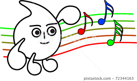 cartoon character, character, music score - Stock Illustration ...