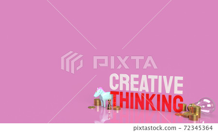 The Light bulb and creative thinking text for... - Stock Illustration ...