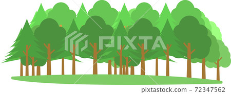 Simple forest illustration - Stock Illustration [72347562] - PIXTA