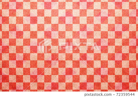 Japanese paper red checkered pattern new year... - Stock Illustration ...