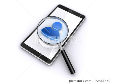 Search for personal information on your smartphone - Stock Illustration ...