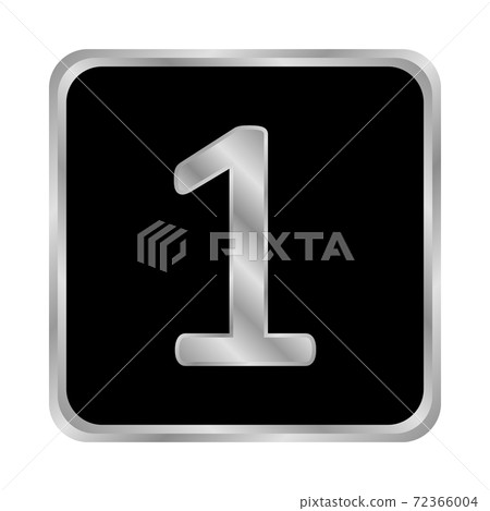 Gold number one button. - Stock Illustration [72366004] - PIXTA