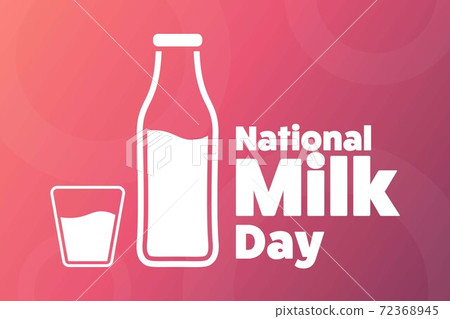 National Milk Day. January 11. Holiday concept.... - Stock Illustration ...
