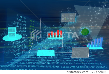 Sales analysis image background material - Stock Illustration [72372805 ...