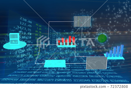 Sales analysis image background material - Stock Illustration [72372808 ...