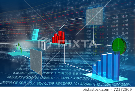 Sales analysis image background material - Stock Illustration [72372809 ...