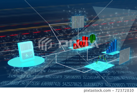 Sales analysis image background material - Stock Illustration [72372810 ...