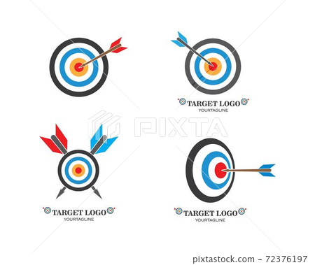 target vector,icon logo illustration - Stock Illustration [72376197 ...