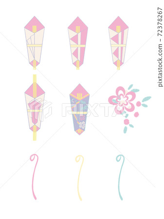 Noshi-Noshi-Template-Japanese Culture-Noshi... - Stock Illustration ...
