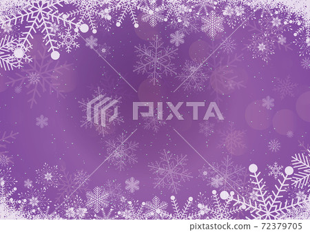 Purple Snowflake Border