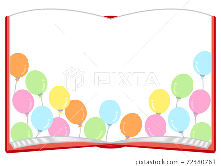 Album background frame (balloons) A4 - Stock Illustration [72380761 ...