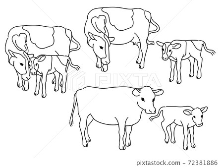 Group Of Cows Clipart Face