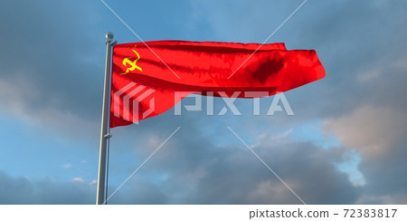 3d rendering of the national flag of the USSR - Stock Illustration ...