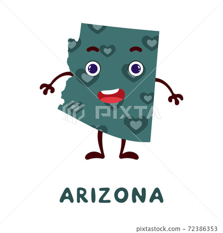 Arizona State Map Clipart