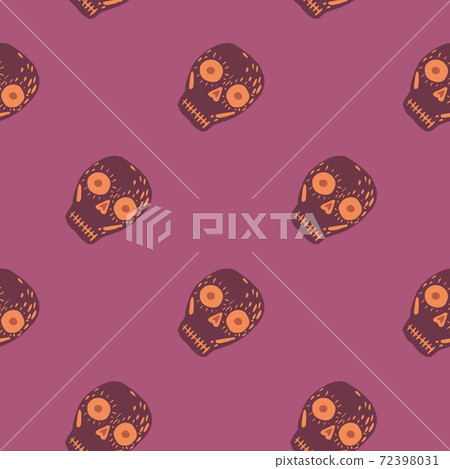 Abstract horror seamless pattern with spooku... - Stock Illustration ...
