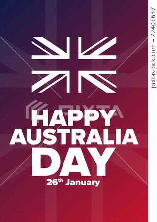 Happy Australia Day. January 26. Holiday... - Stock Illustration ...